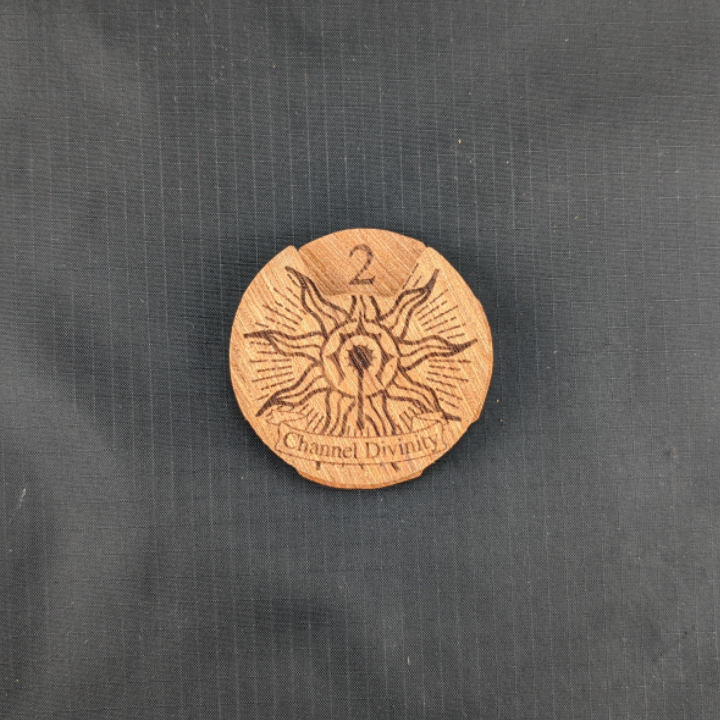 Channel Divinity Spinning Wooden Tracker Token – critcraft